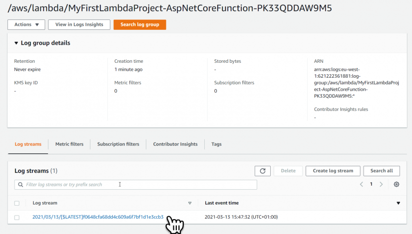 #5 Logging Within My Lambda Function – CatiaWidgets2023