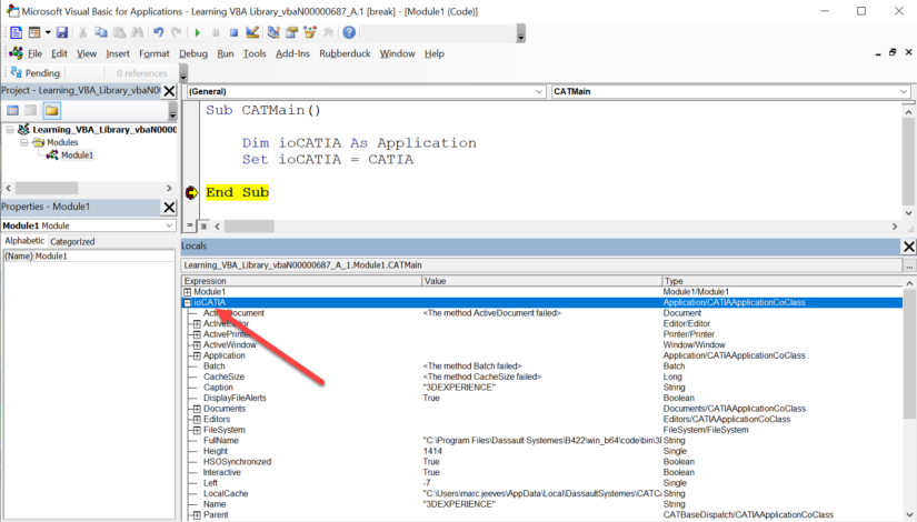 VBA Editor IDE For CATIA V6 – CatiaWidgets2023