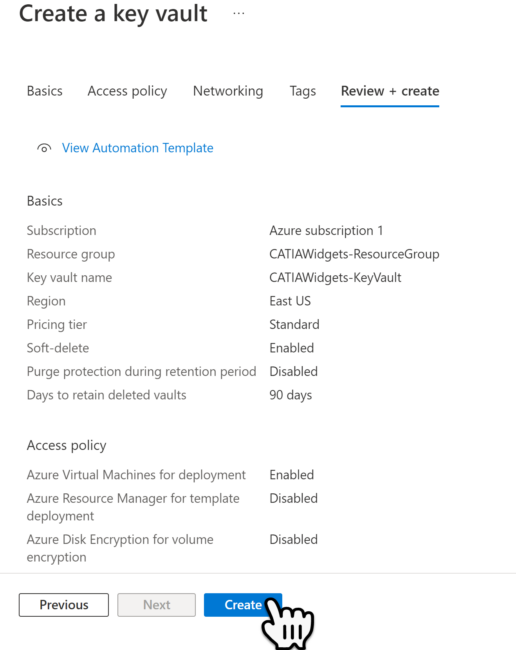 Retrieving an Azure Key Vault Secret – CatiaWidgets2023