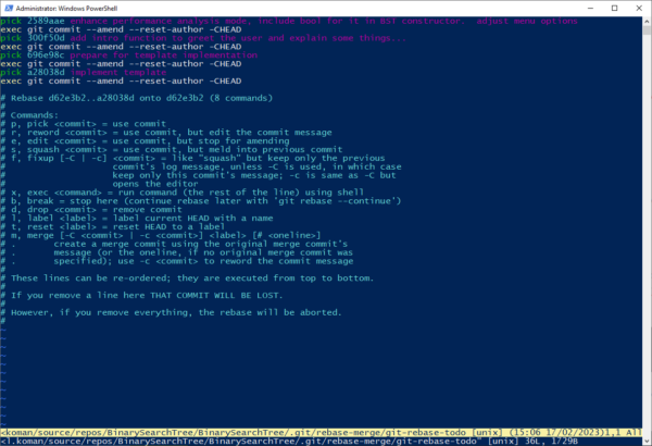 Force Rewrite Commit Authorship History Using Git Command Line – CatiaWidgets2023