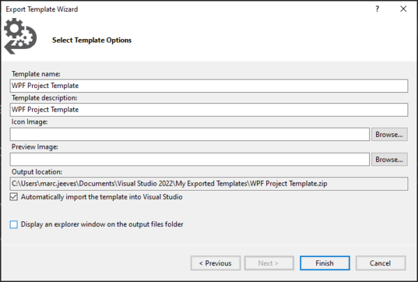 C# Creating a Project Template – CatiaWidgets2023