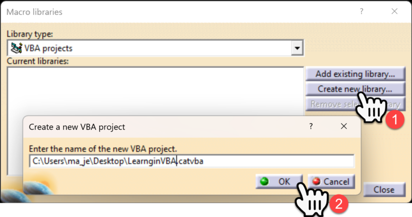 VBA CATIA Part Design – HybridShapeFactory – CatiaWidgets2023